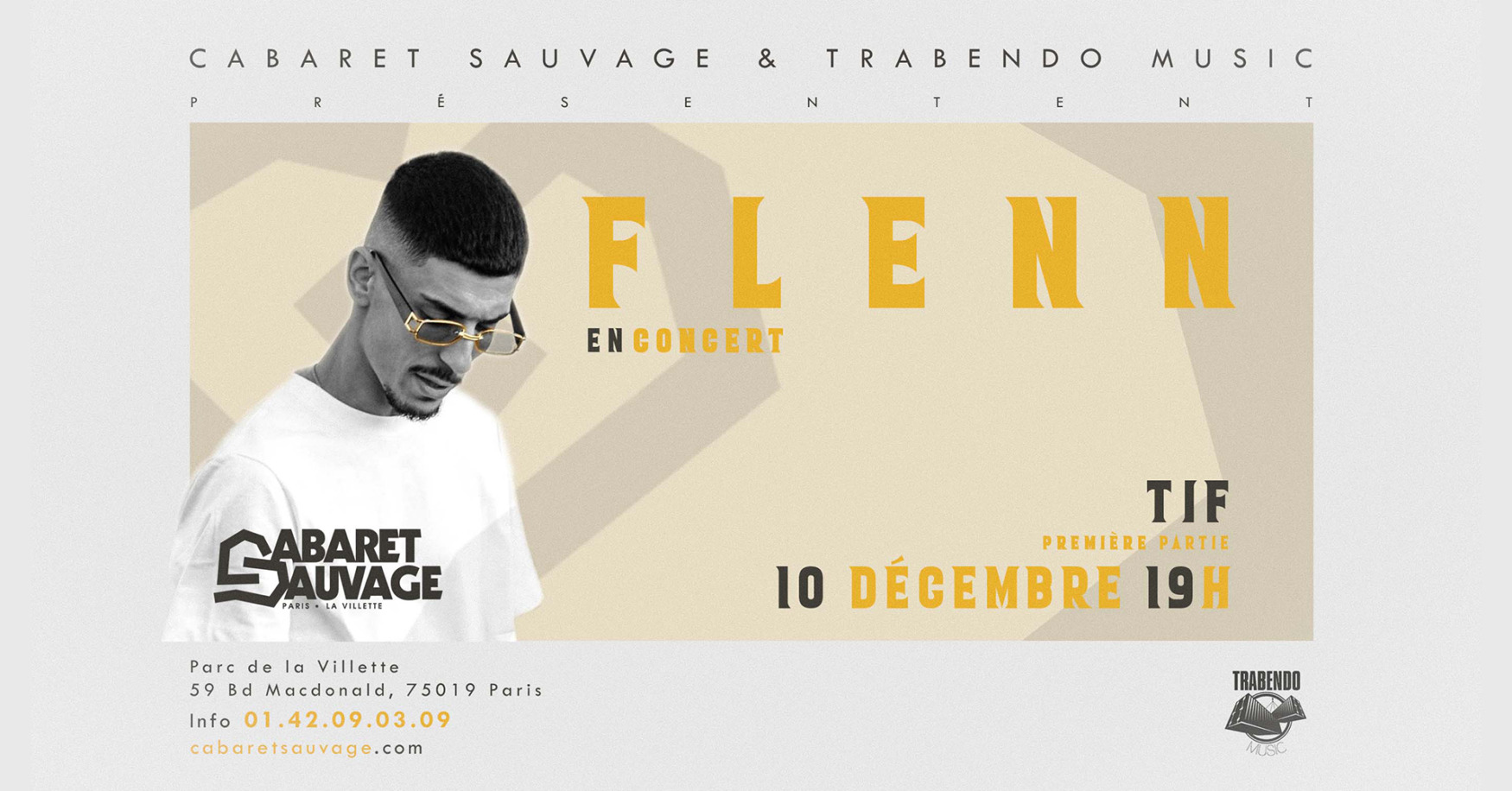 Flenn et Tif en concert au Cabaret Sauvage le 10 décembre ! - Réseau MAP